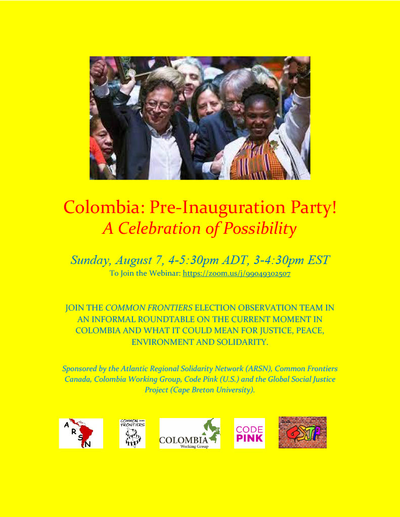 Colombia: Pre-Inauguration Party! A Celebration of Possibility - Common ...